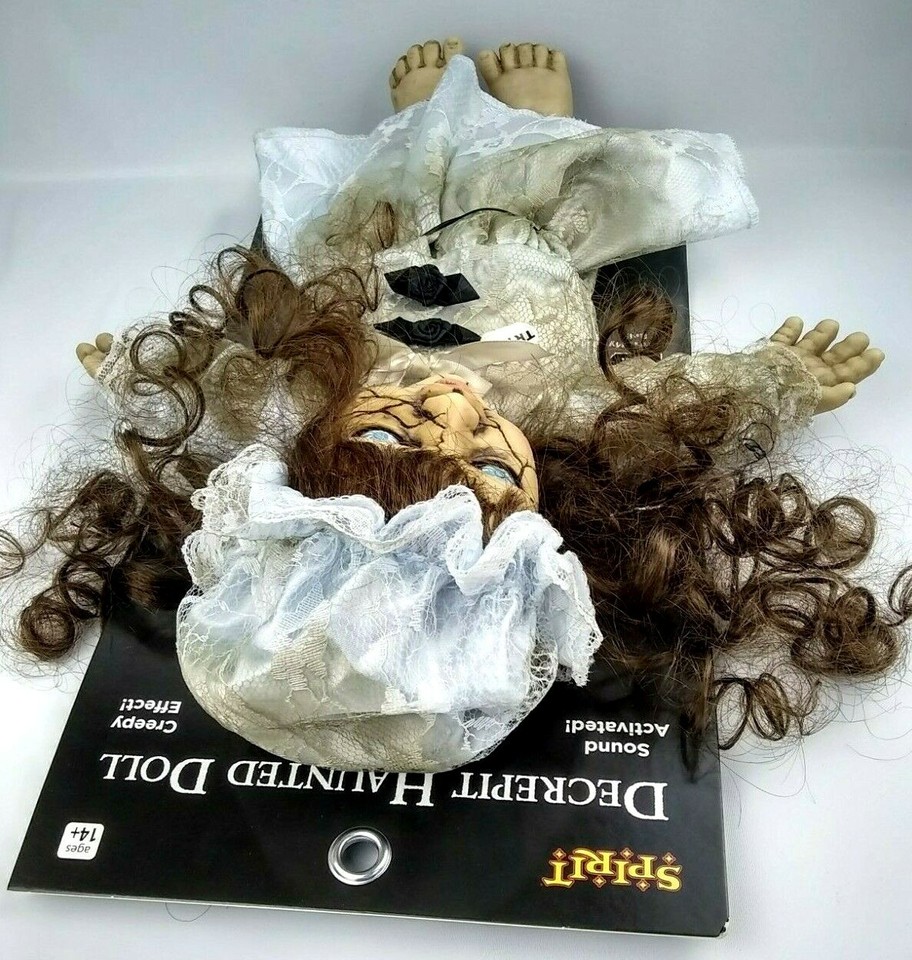 Decrepit Spooky Doll Voice Animated Talking Spirit Halloween Creepy ...