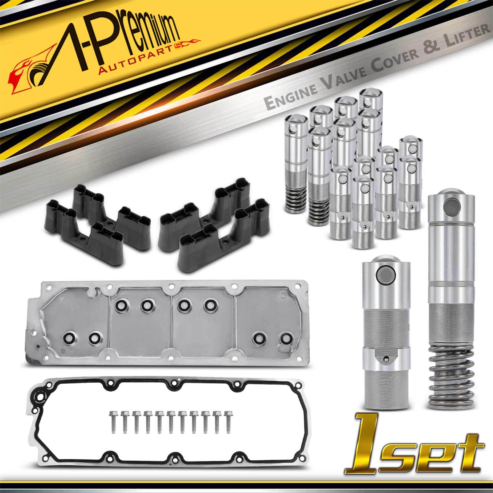 A-Premium Engine Valve Cover+AFM Valve Lifters &Trays for Chevy GMC LS ...