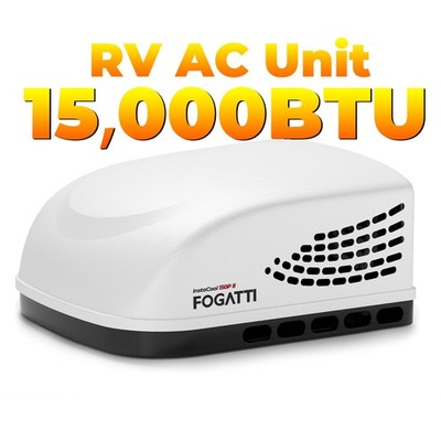 FOGATTI 15,000 BTU Cooling RV Air Conditioner Non-Ducted Rooftop Camper ...