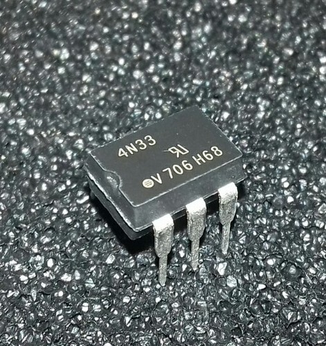 5pcs 4N33 optocoupler GaAs infrared LED and a silicon NPN ...