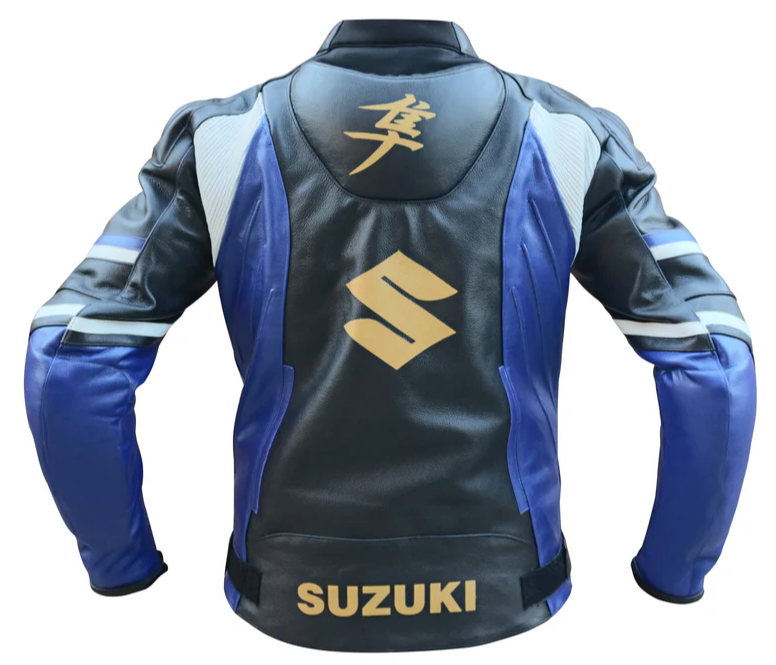 New Suzuki Hayabusa Motorcycle Leather Jacket Motorbike Biker Racing ...