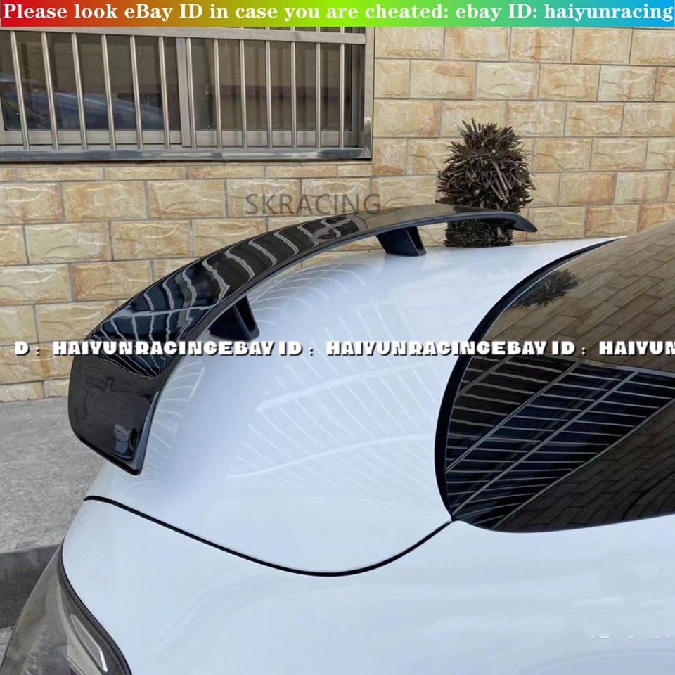 Universal GT-Style Racing For Car Glossy Black FRP Wing Spoiler Rear ...