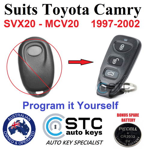 For TOYOTA CAMRY REMOTE KEY FOB XV20 MCV20 1997 1998 1999 2000 2001 2002 | eBay Australia