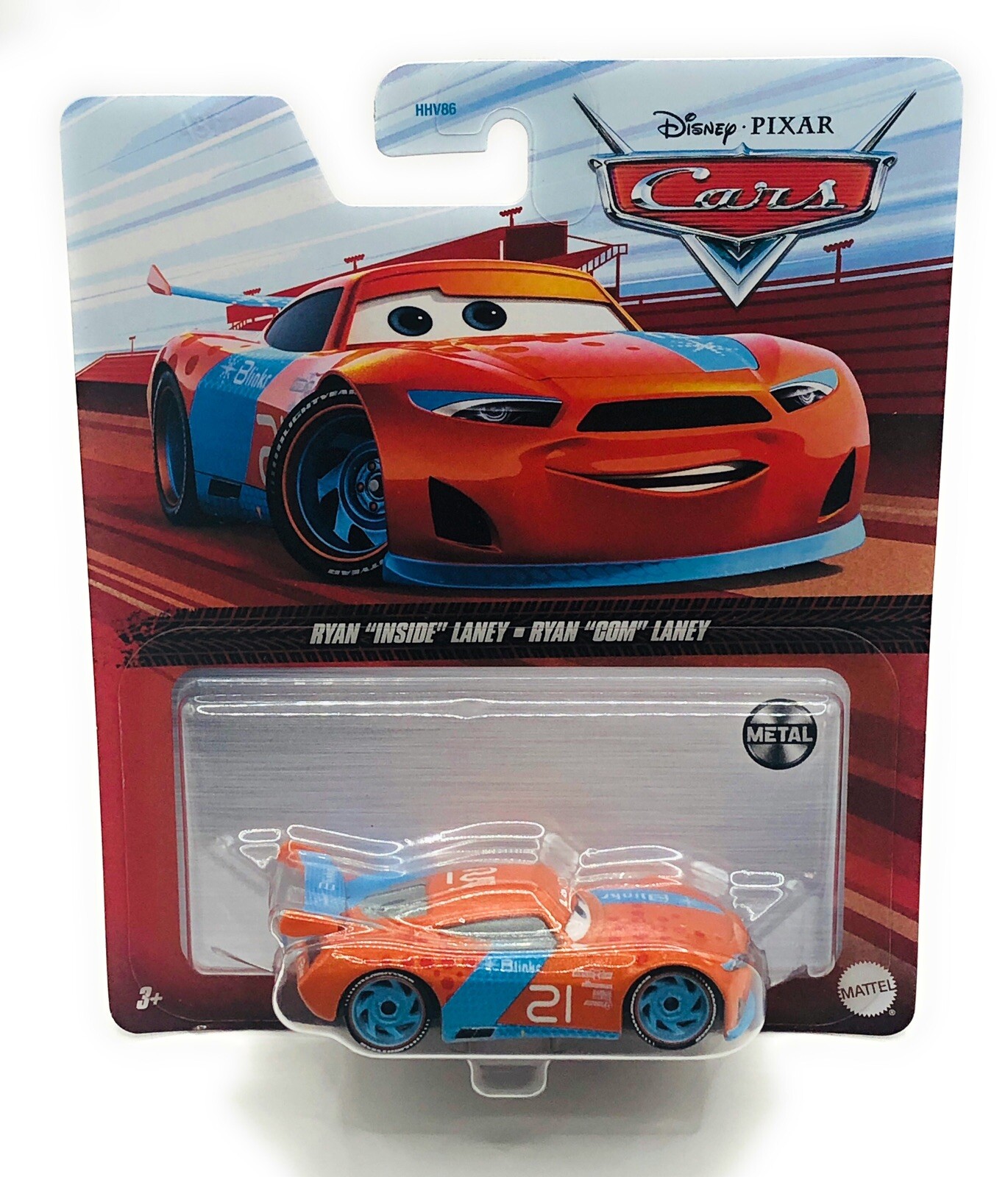 DISNEY PIXAR CARS NASCAR SERIES RYAN INSIDE LANEY BLINKR METAL 2021 ...
