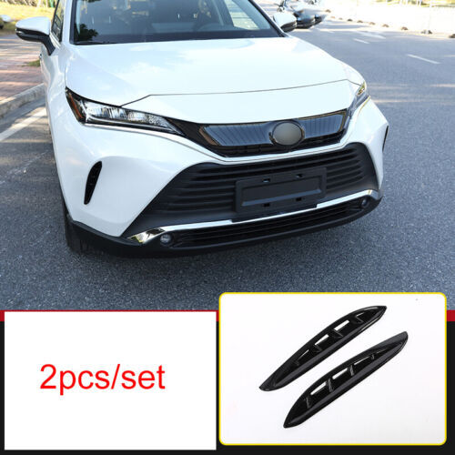 For Toyota Venza 2021 2022 2023 Glossy Black 2X Front Air Inlet Frame ...