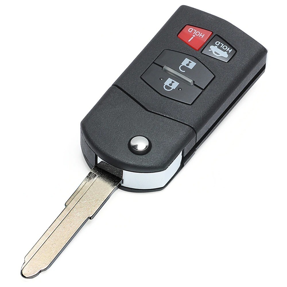 Flip Remote Car Key Fob 4 Buttons 313.8MHz for Mazda 3 6 Hatchback ...