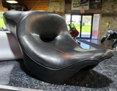 Black 2 Up OEM Seat Saddle 52000033 14-21 Harley Touring FLHR Roadking ...