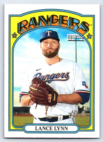 2021 Topps Heritage #387 Lance Lynn Texas Rangers BASEBALL Card | eBay
