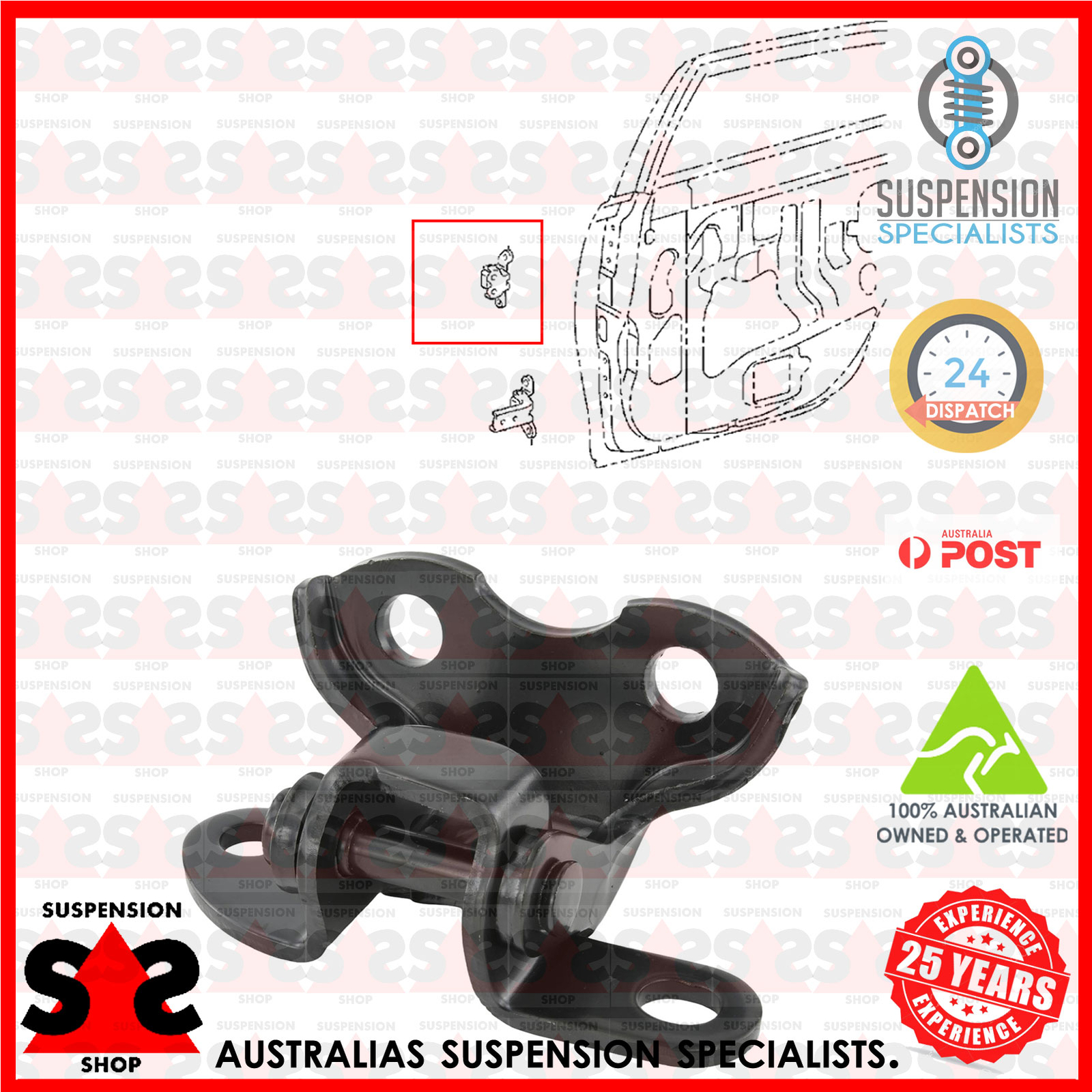 Door Hinge Suit TOYOTA Rav 4 Iii (_A3_) 2.4 4WD (ACA31, ACA33) RAV 4 ...
