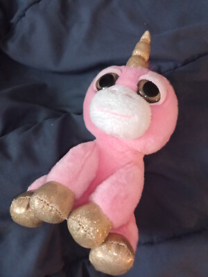 Russ Spirit Unicorn Plush Lil Peepers Spirit Pink Gold Sparkle Stuffed ...