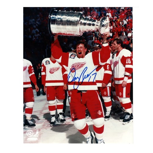 DOUG BROWN Signed Detroit Red Wings 8 x 10 Photo W/ Stanley Cup - 70522 ...