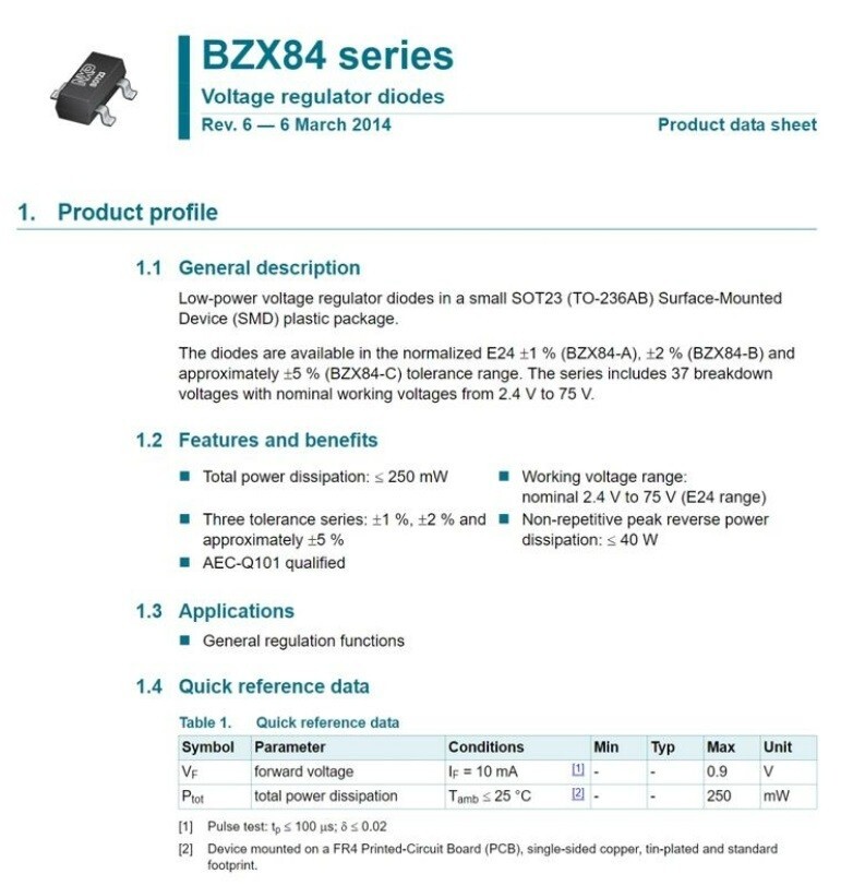 300PCS BZX84-B68,215 BZX84-B68 WR4 Nexperia DIODE ZENER 68V 250MW ...