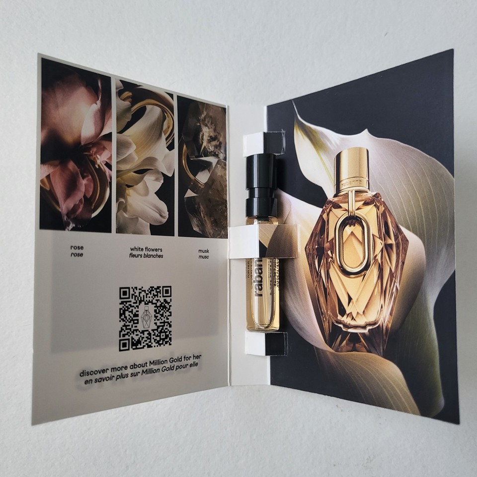 4 X RABANNE SAMPLE SPRAY - 3 x MILLION GOLD + FAME Sample size | eBay