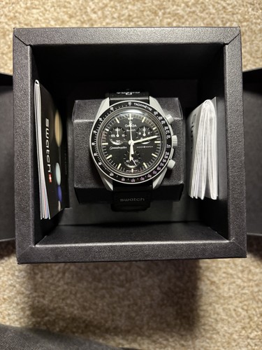 OMEGA Swatch Moonswatch Mission to The Moon - Full Set Box & Papers | eBay
