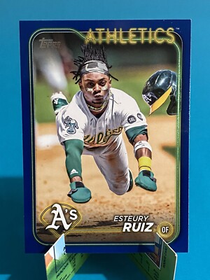 2024 Topps Series 1 Baseball Esteury Ruiz #21 Royal Blue Parallel ...