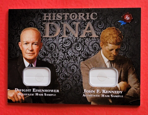 John F Kennedy JFK HAIR STRAND RELIC CARD DWIGHT EISENHOWER HISTORIC ...