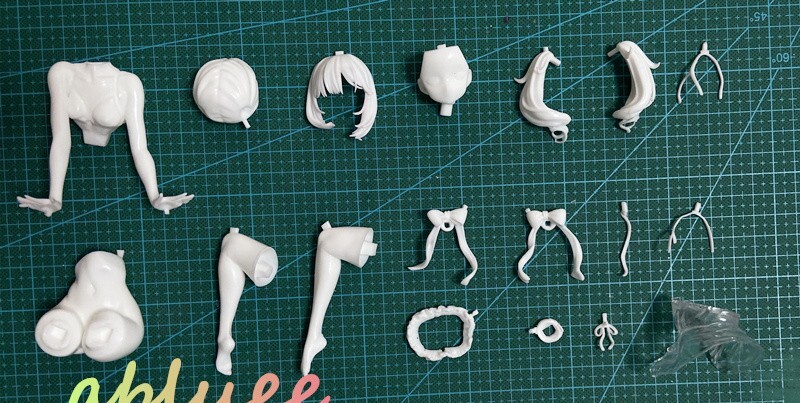 1/6 Anime Nikkan Shoujo Girl Unpainted Models 3D Unprinted Unassembled ...