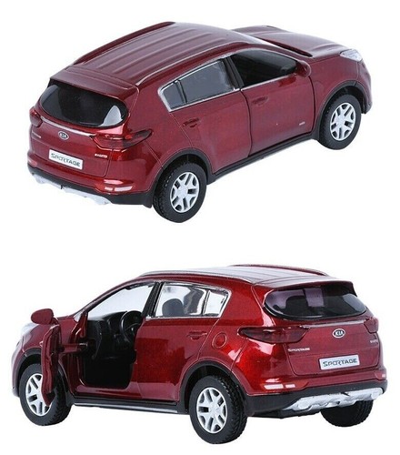KIA Motor SPORTAGE QL Red car Mini Diecast 1:38 Scale Miniature Display ...