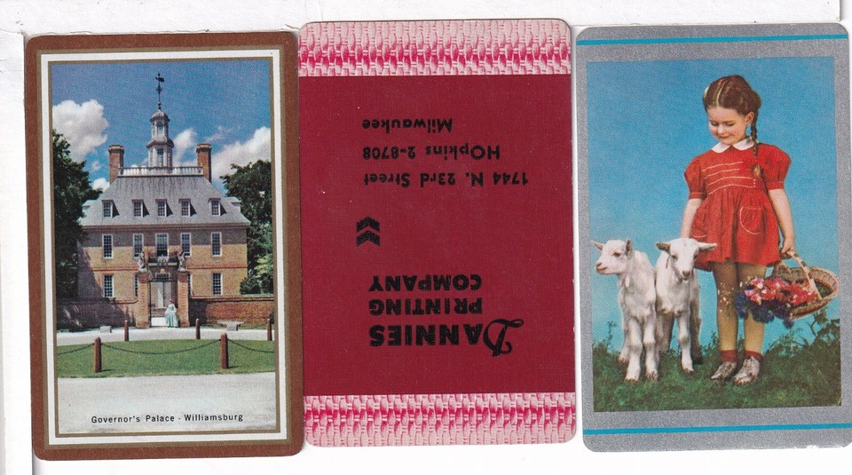 Three Single Vintage Playing Card Jokers, "Extra Joker", USPC/Congress ...