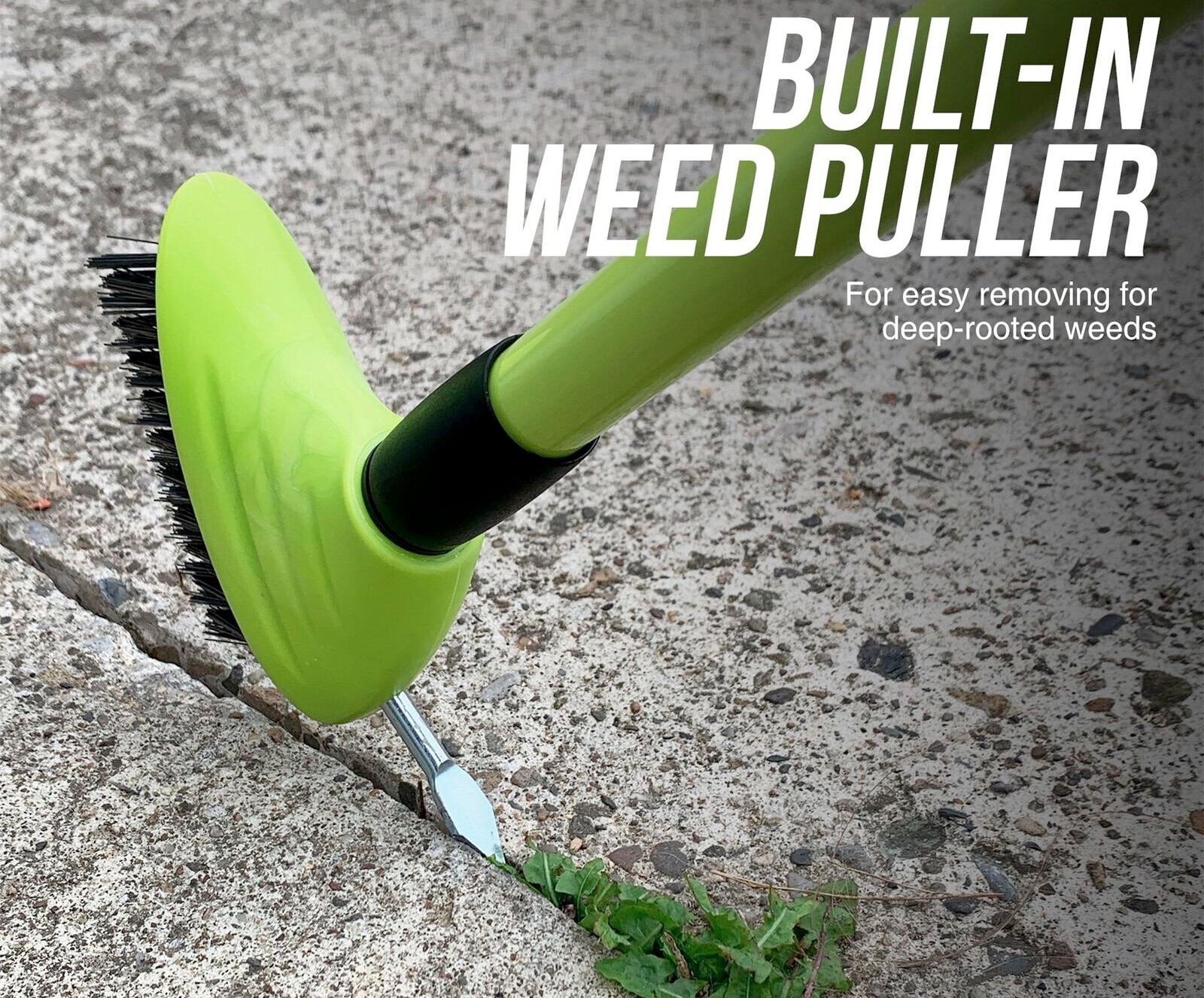 3 in 1 Weed Brush Broom Twin Head Garden Patio Cleaner Moss Scraper ...