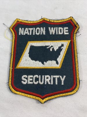 Vintage Nation Wide Security Uniform Patch | eBay
