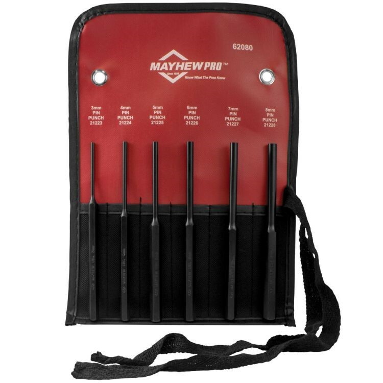 Mayhew Pro 6 Piece Metric Pin Punch Set Made in the USA | eBay