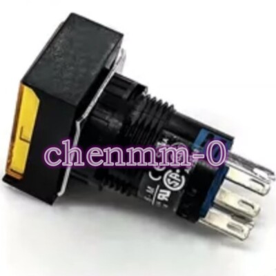 1PCS NEW IDEC Push-button switch Yellow AL6H-M14YC AL6-M 16MM aperture ...