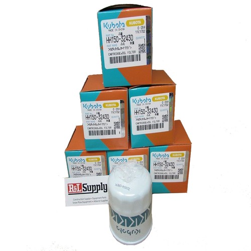 6 PK Genuine OEM Kubota Oil Filter HH150-32430 70000-15241 Grasshopper ...