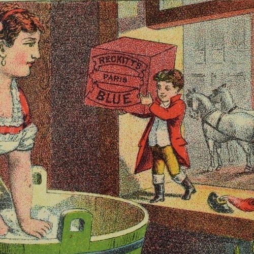 1870's-80's Reckitt's Paris Blue, Tom Thumb? Thomas Leeming & Co. Trade ...