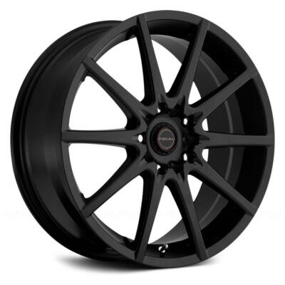 17 inch 17x7.5 Focal 428SB F-04 Satin Black wheels rims 5x4.5 5x114.3 ...