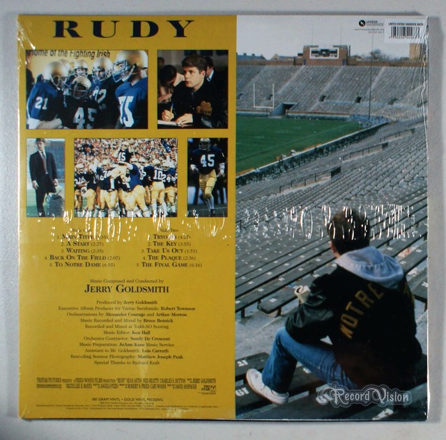 Rudy (Original Motion Picture Soundtrack) by Jerry Goldsmith (Record ...