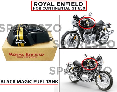 Royal Enfield For Continental GT 650 "BLACK MAGIC PETROL GAS FUEL TANK ...