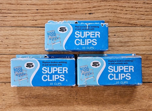 Vintage "Super Clips" Lawn Chair Webbing Repair Clips! (22 Total) | eBay