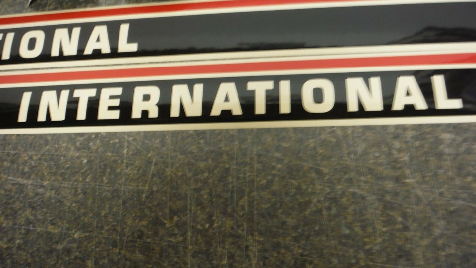 INTERNATIONAL 484 TRACTOR DECAL SET. HOOD AND NUMBERS ONLY. SEE DETAILS ...