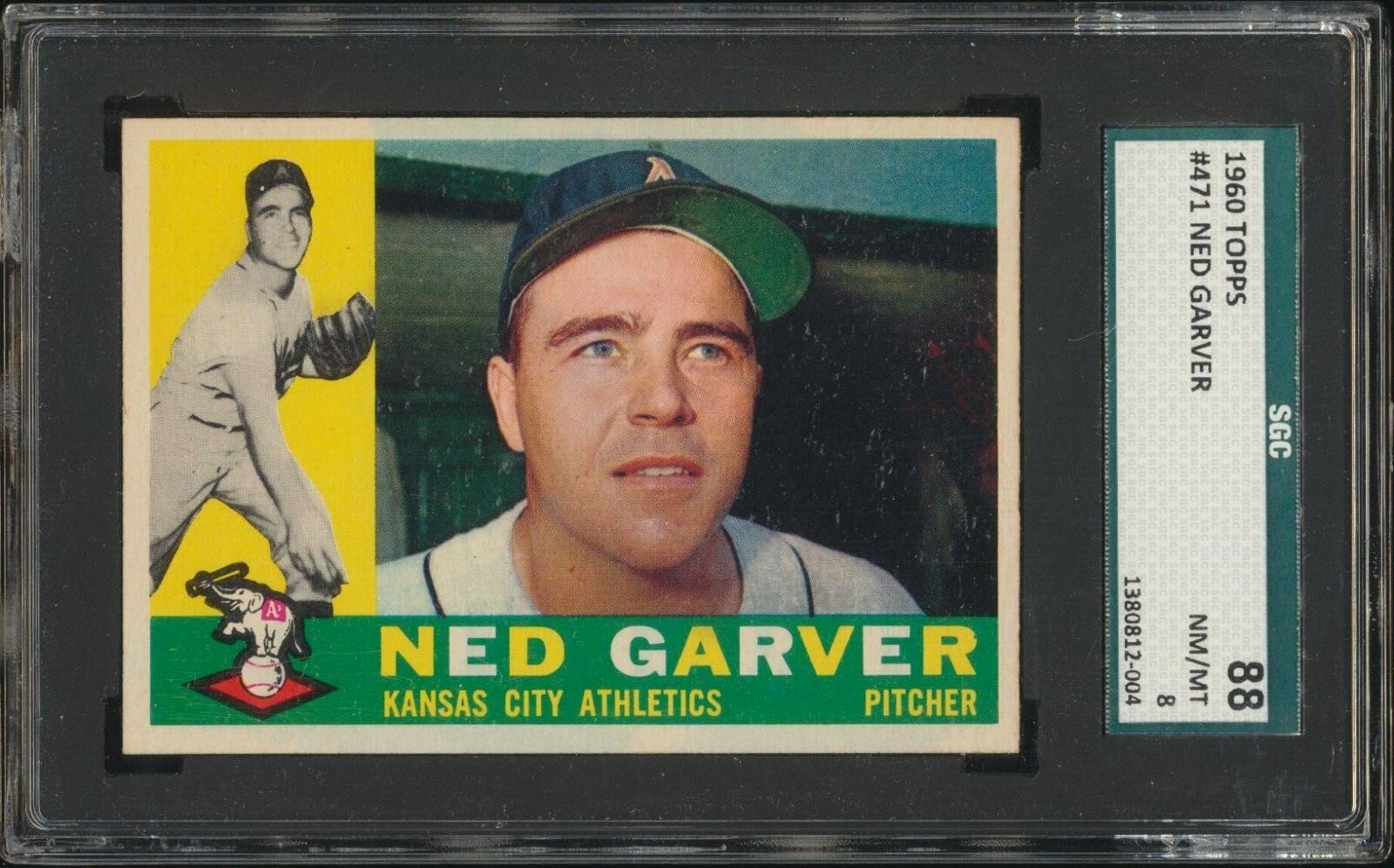 1960 Topps Ned Garver #471 A's TOUGH Card SGC 88 NM-MT 8 CENTERED | eBay