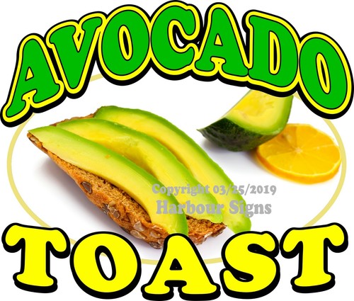Avocado Toast DECAL (Choose Your Size) Concession Food Truck Vinyl Sign Sticker | eBay