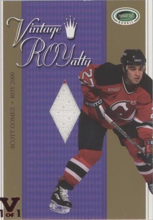 2003-04 In the Game Parkhurst Rookie - Vintage Royalty Scott Gomez #VR ...