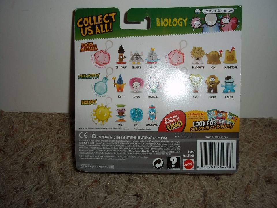 2016 MATTEL BASHER SCIENCE BIOLOGY SERIES 1-- SKELETON, EYE, HEART | eBay