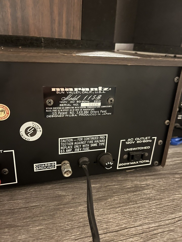 MARANTZ 115B AM/FM STEREO TUNER WORKING CONDITION | eBay