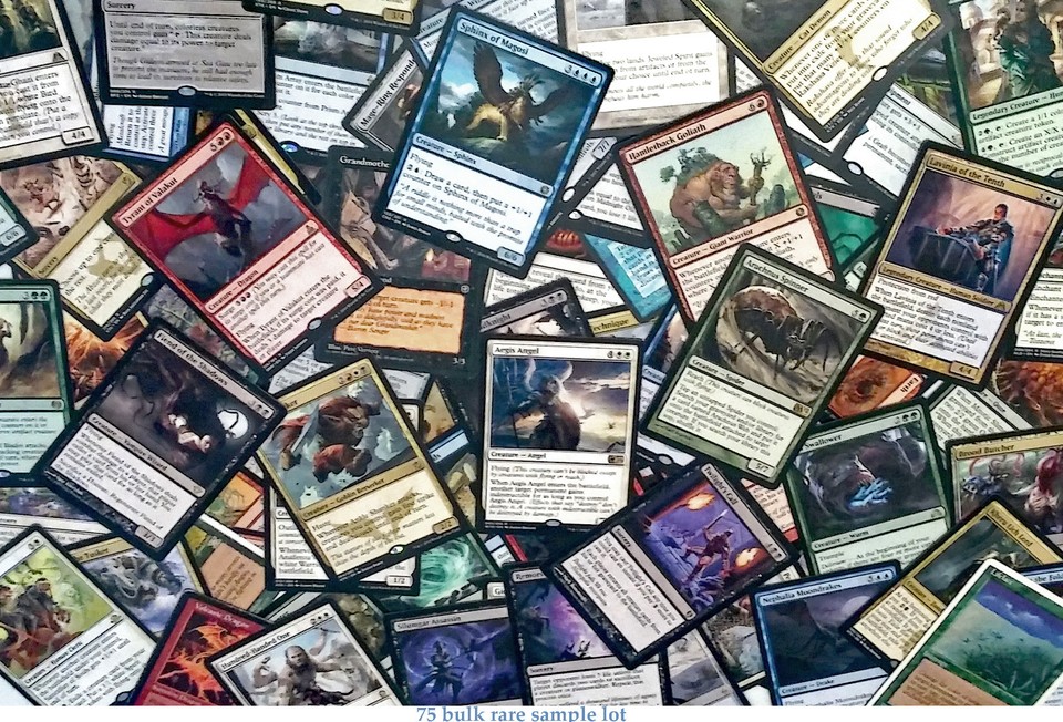 mtg Magic the Gathering 75 BULK RARE LOT card collection edh commander ...