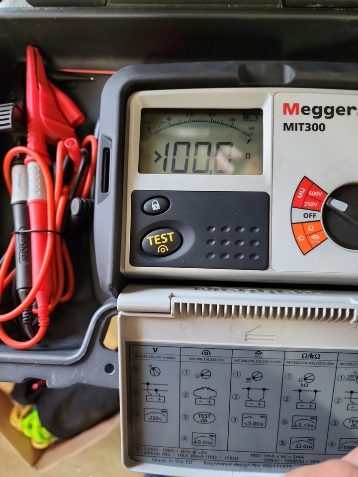 Megger MIT310 Battery Operated Megohmmeter 1000Vdc nice | eBay