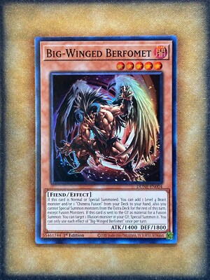Yugioh Big-Winged Berfomet DUNE-EN004 Super Rare 1st Ed NM | eBay