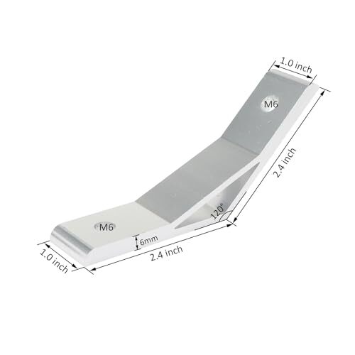 6Pcs 10 Series 120 Degree Angle Bracket 1010 Aluminum Extrusion Corner ...