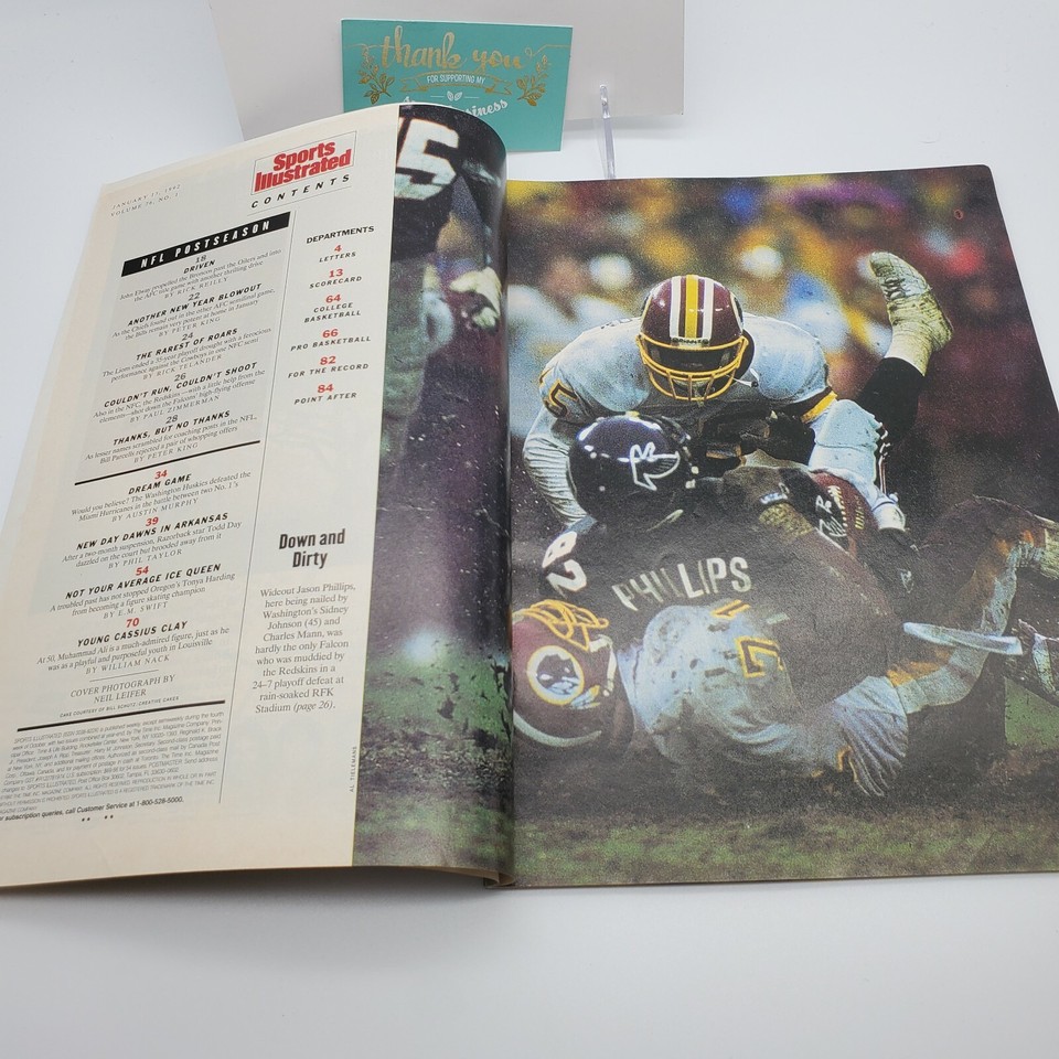 Sports Illustrated Jan 13 1992 MUHAMMAD ALI Once and Forever 50th ...