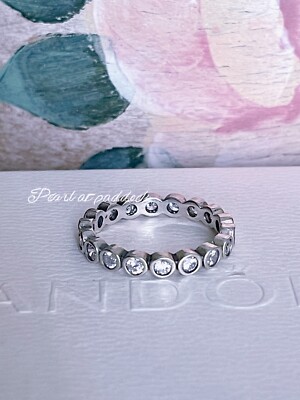 Authentic Pandora Alluring Brilliant Cz Ring W/Gift Box 50 Size 5 | eBay