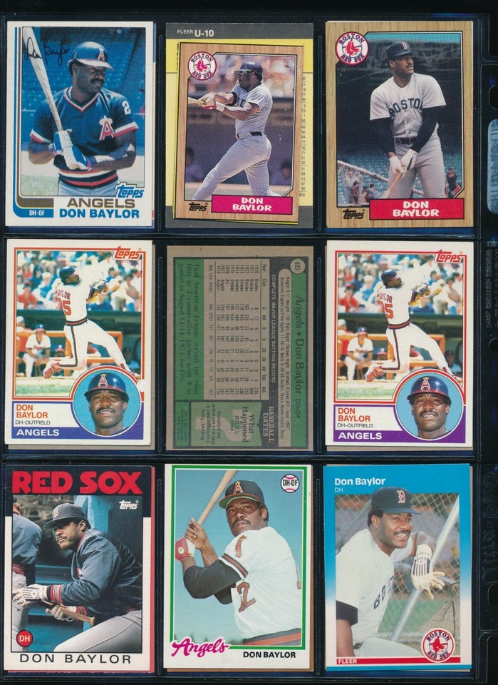 Lot (17) Don Baylor 1979 Topps #635 #105 580 u-10 48 250 230 28 etc ...
