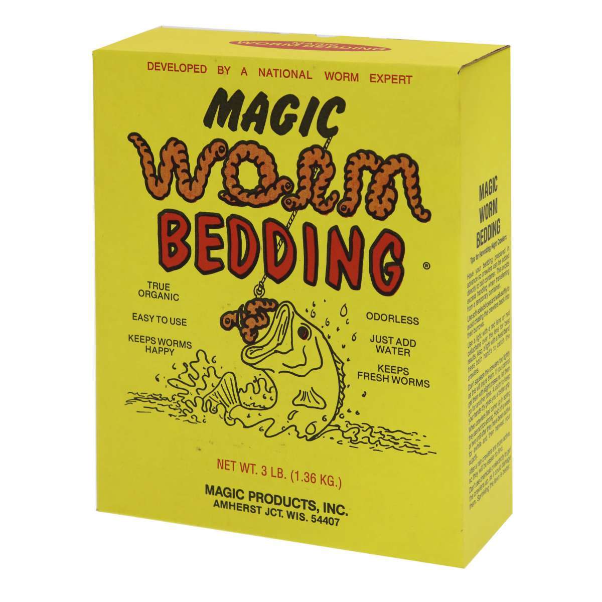 Magic Worm Bedding Yellow 3 lb Carton - 103 | eBay
