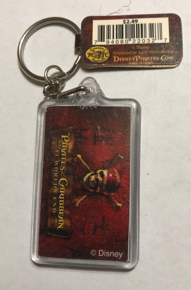 DISNEY -- PIRATES OF THE CARIBBEAN -- Captain BarBosa -- KEYCHAIN New ...