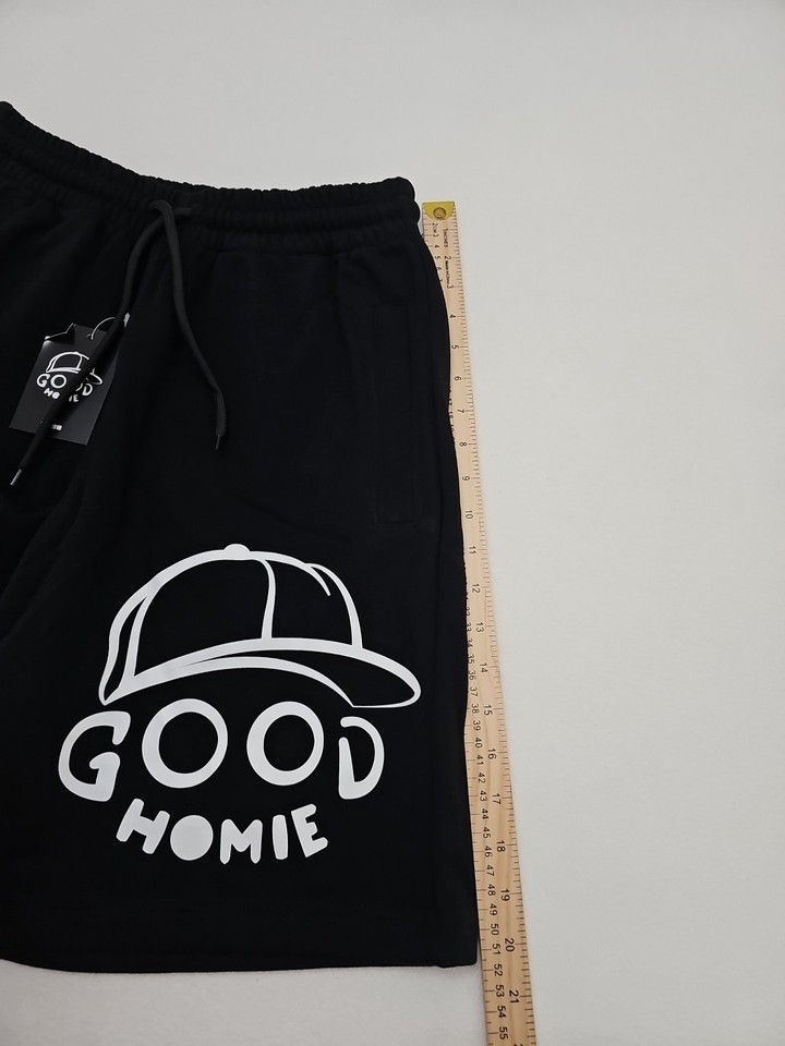 Good Homie Gym Fitness Shorts for Indoor and Outdoor Activities Black ...