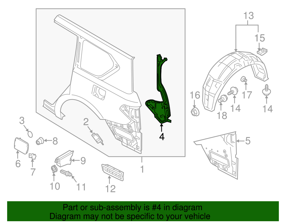 Genuine Nissan Rear Pillar 77600-1LB0A | eBay